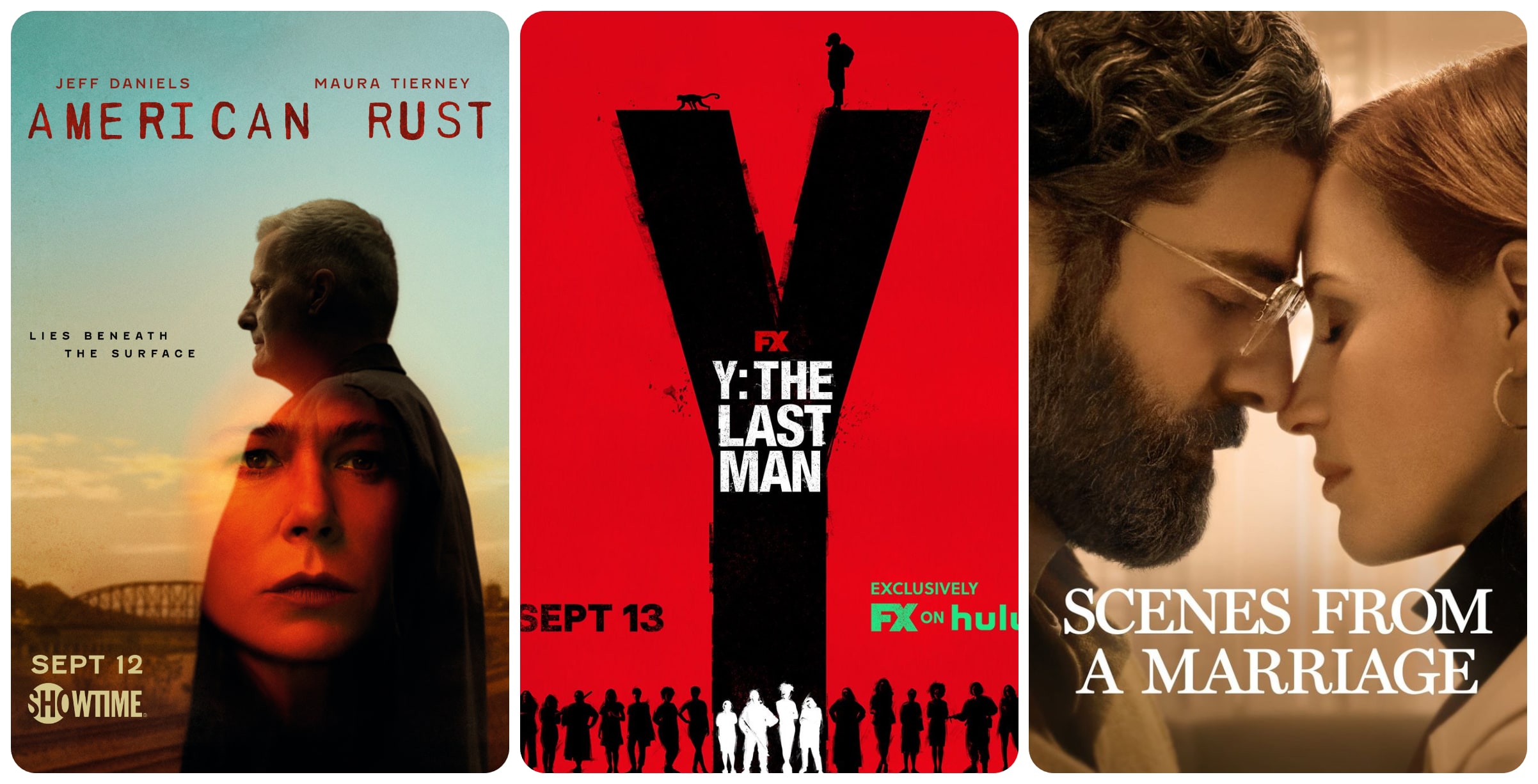 What to Watch: American Rust, Y: The Last Man, Scenes from a Marriage ...