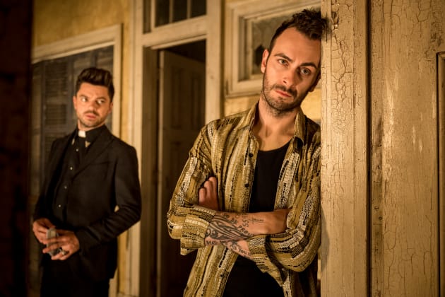 Cassidy Looks Forlorn Preacher Season 2 Episode 8 Tv Fanatic